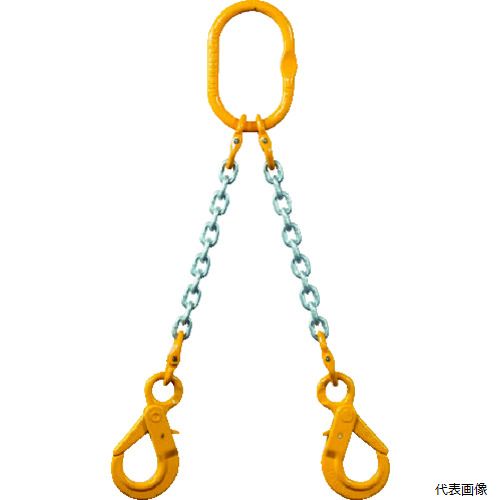 【特長】 ●ロッキングフック付です。 ●「プラスV級」ロードチェーンの採用でより安全になりました。（安全率5倍以上） ●過酷な使用条件にも強い特殊表面処理チェーンの採用で長寿命化を実現しました。 【用途】 ●荷役、運搬吊り作業。 【仕様】 ...