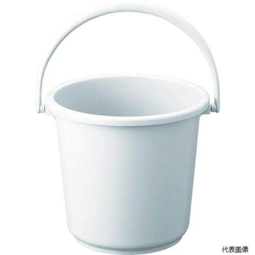 【特長】 ●肉厚で強度あるスタンダードのカラーバケツです。 ●食品衛生法適合品です。 ●HACCP対策など区域別の使用などに重宝します。 ●色：ホワイト ●容量(L)：10 ●外径(mm)：279 ●幅(mm)：279 ●奥行(mm)：27...