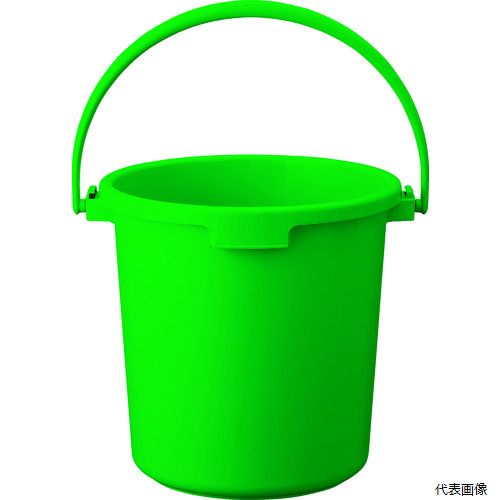 【特長】 ●肉厚で強度あるスタンダードのカラーバケツです。 ●食品衛生法適合品です。 ●HACCP対策など区域別の使用などに重宝します。 【仕様】 ●色：グリーン ●容量(L)：22 ●外径(mm)：340 ●幅(mm)：350 ●奥行(m...