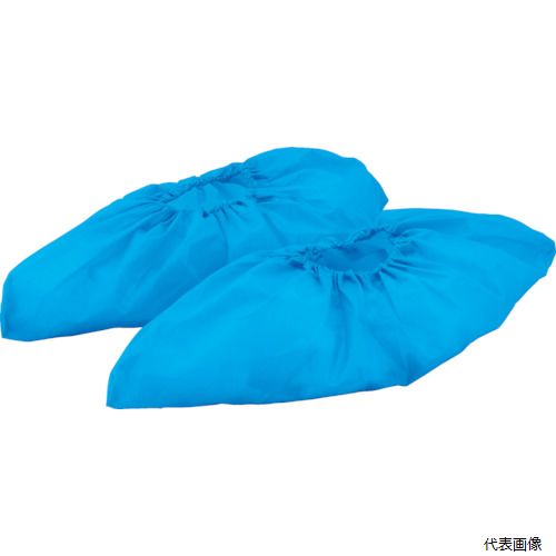 【特長】 ●防水タイプのシューズカバーですので水の浸入を防ぎます。 【用途】 ●作業現場などへの汚れの侵入防止。 【仕様】 ●色：青 ●適合靴サイズ(cm)：22.5〜27.5 ●サイズ：フリー ●全長(cm)：35 ●高さ(mm)：15 ...
