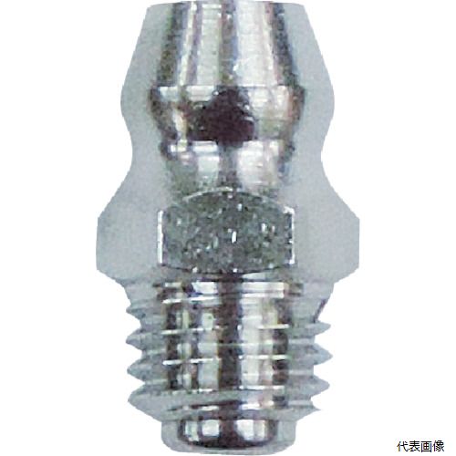 【特長】 ●50個入りでお買得です。 ●グリスガンのノズルをグリスニップル先端に押し当てて注油します。 ●注油圧力は、10MPa以下を推奨します。 【仕様】 ●接続口径：M6×0.75(JISタイプ) ●形状：A型 ●品名：グリスニップルA...