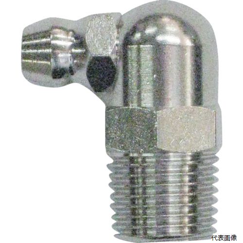 【特長】 ●50個入りでお買得です。 ●グリスガンのノズルをグリスニップル先端に押し当てて注油します。 ●注油圧力は、10MPa以下を推奨します。 【仕様】 ●接続口径：R(PT)1/8(JISタイプ) ●形状：C型 ●品名：グリスニップル...