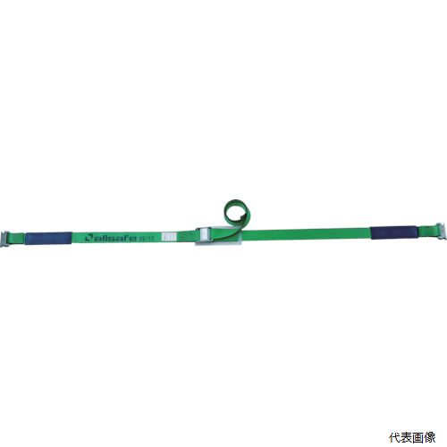 【特長】 ●カム式により簡単な操作で荷締め作業ができるベルトです。 【用途】 ●トラック輸送時の荷崩れ防止。 ●倉庫内での荷物結束。 【仕様】 ●最大使用荷重(t)：0.37 ●ベルト長さ(m)巻取側：3 ●ベルト長さ(m)固定側：1 ●ベ...