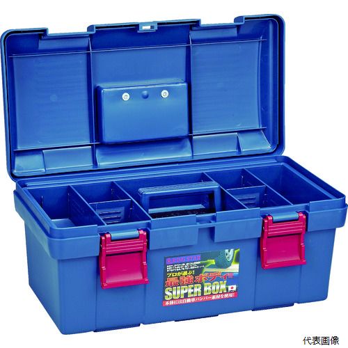 【特長】 ●自動車用バンパー素材使用で強度が抜群です。 ●プロも絶賛する工具の収納にジャストサイズです。 【用途】 ●工具の収納に。 【仕様】 ●色：ブルー ●外形寸法(mm)間口：450 ●外形寸法(mm)奥行：243 ●外形寸法(mm)...