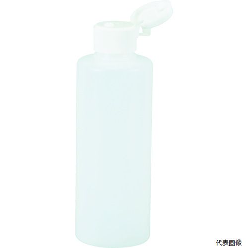 【特長】 ●汎用性の高い、細口PE容器です。 【仕様】 ●容量(ml)：200 ●直径(mm)：50.0 ●高さ(mm)：145.0 ●色：半透明 ●食品衛生法適合（ポジティブリスト適合） ●ヒンジキャップ仕様 ●耐熱温度：40℃ 【材質／...