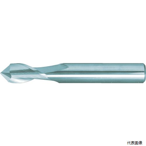 【特長】 ●位置決め、穴あけ、面取り、側面加工、V溝加工と多様な加工が可能です。 ●先端にフラット部はありません。 【用途】 ●被削材：炭素鋼、合金鋼、ステンレス、鋳鉄、軽合金。 【仕様】 ●シャンク径(mm)：8 ●全長(mm)：63 ●...