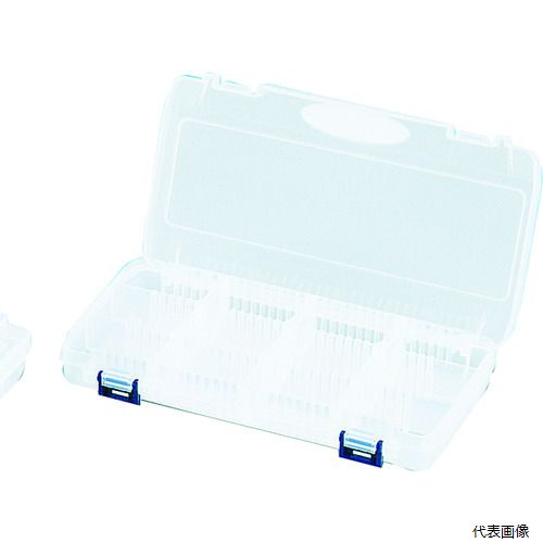 【特長】 ●5.5mmピッチで思いどおりに仕切ることができます。 ●取り出しやすい4面アール加工となっております。 ●プロ仕様小物収納ボックスです。 【用途】 ●細かい部品、端子などを収納可能。 【仕様】 ●色：クリア ●外形寸法(mm)間...