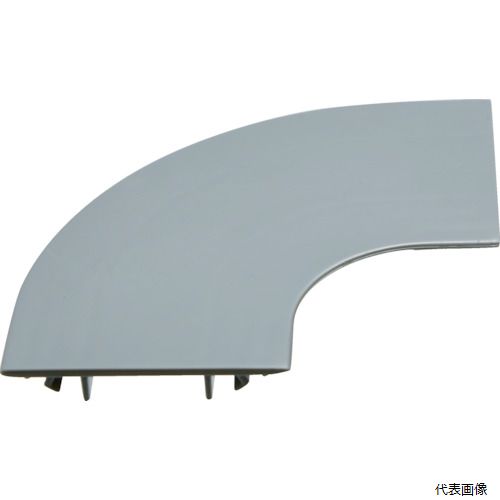 【特長】 ●床用モールのカーブ型連結パーツです。 ●はめやすく取り付けが簡単です。 【用途】 ●床面の配線保護に。 【仕様】 ●色：グレー ●適合ケーブル：VVF1.6×2C×2条 ●幅(mm)：60 ●長さ(mm)：93 ●厚さ(mm)：...