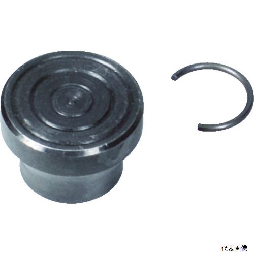 【用途】 ●B型シャコ万力用のキャップ・リングです。 【仕様】 ●適合機種：TBC-100 ●径(mm)：21.8 ●長さ(mm)：14 ●タイプ：バーコ型 【材質／仕上】 ●口金：炭素鋼（S45C） ●グリップ：一般構造用圧延鋼材（SS）...
