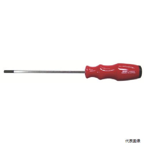 【特長】 ●力が入りやすい三角断面のアセテート樹脂ハンドルです。 【仕様】 ●対辺寸法(mm)：4.0 ●軸長(mm)：130 ●全長(mm)：215 ●対辺(mm)：4.0 【材質／仕上】 ●軸：特殊合金鋼 ●グリップ：アセテート樹脂 【...