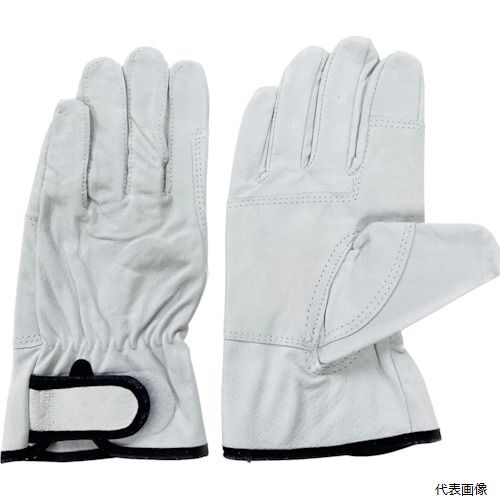 【特長】 ●毛穴3つが一群になっているのが特徴です。 ●通気性が良く牛革に比べて軽量です。 ●柔軟性に優れ作業性も良いです。 【仕様】 ●色：白 ●サイズ：LL ●全長(cm)：23.5 ●手のひら周り(cm)：24.0 ●中指長さ(cm)...