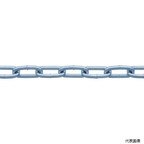 【特長】 ●切断済みチェーンですので、すぐにご使用いただけます。 【用途】 ●間仕切り・転倒防止。 【仕様】 ●全長(m)：10 ●線径d(mm)：5.5 ●内長P(mm)：30 ●内幅W(mm)：9 ●使用荷重(kN)：1.96 ●箱入 ...