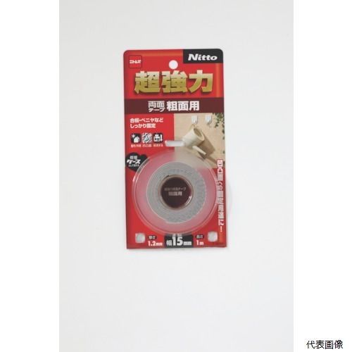 【特長】 ●凹凸面やザラザラ面の接着に対応致します。 【用途】 ●合板・ベニヤなどの粗面に。 ●色：グレー ●幅(mm)：15 ●長さ(m)：1 ●厚さ(mm)：1.2 ●粘着力：10.2N/10mm 【材質／仕上】 ●基材：アクリルフォー...