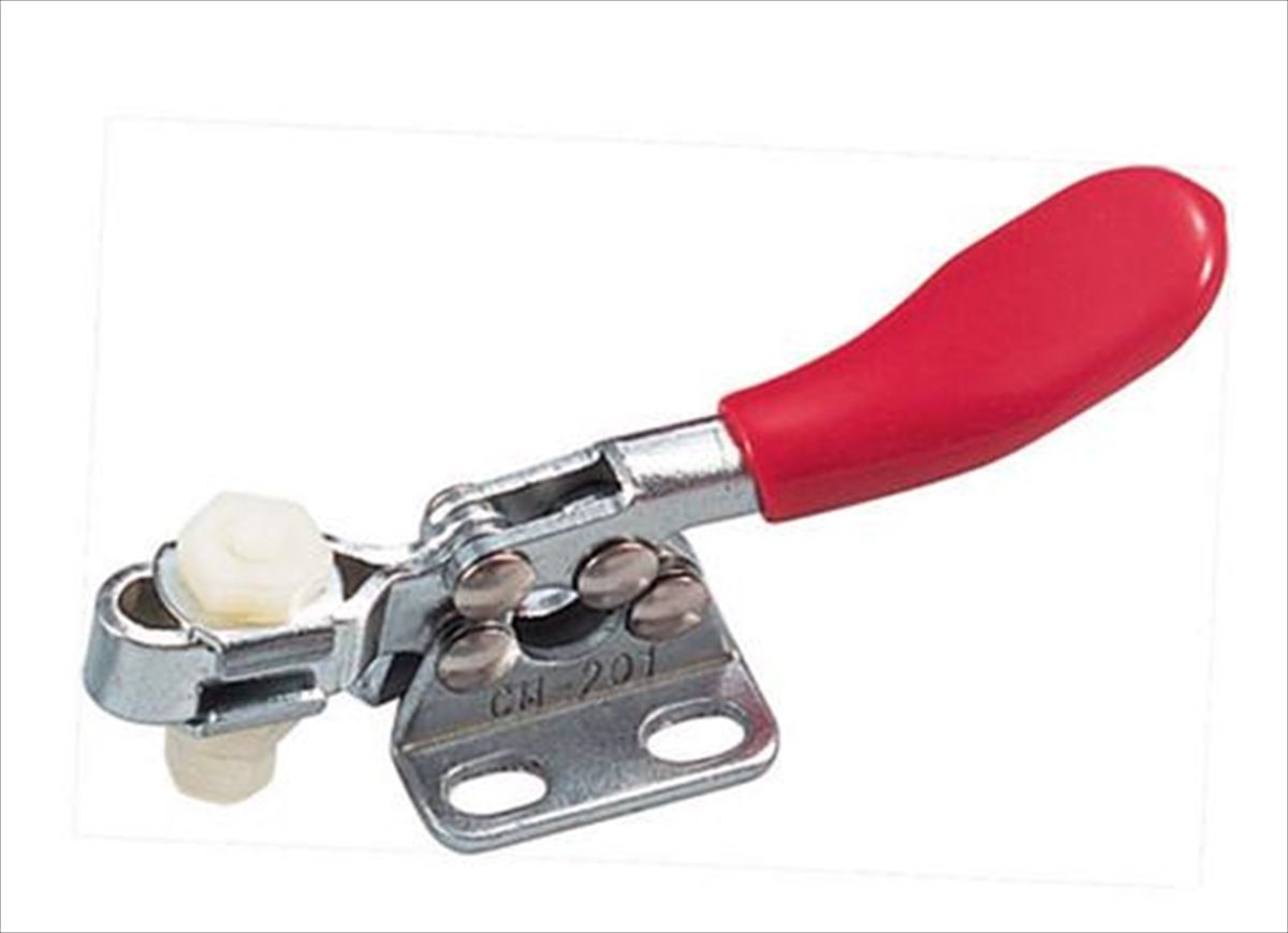 【特長】●ハンドル横型トグルクランプです。 ワンタッチでワークを固定する補助工具です。てこの原理とトグル機構を利用し、小さな力で大きな力を生み出すことが出来ます。 ●CLAMPTEK　クランプテックのトグルクランプはワンタッチでワークを固定...