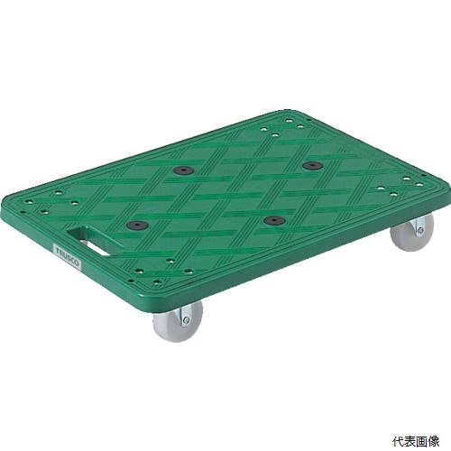 【特長】 ●荷台は堅牢なリブ構造です。 ●薬品や溶剤にも侵されにくく耐久性に優れています。 ●台上に滑りにくいパターンが刻まれ、外周のストライプ構も外側程高くなっています。 ●台上に滑り止め用ゴムが4ヵ所ついています。 ●軽量、持ちやすい構...