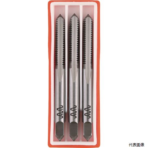 【特長】 ●一般的なタップであらゆる方面で使用されています。 ●母材がSKS2鋼で経済的です。 【用途】 ●被削材：一般鋼、低炭素鋼、軽合金。 【仕様】 ●精度：JIS3級 ●精度表記：JIS級 ●呼び寸法：M6 ●ピッチ(mm)：1 ●ね...