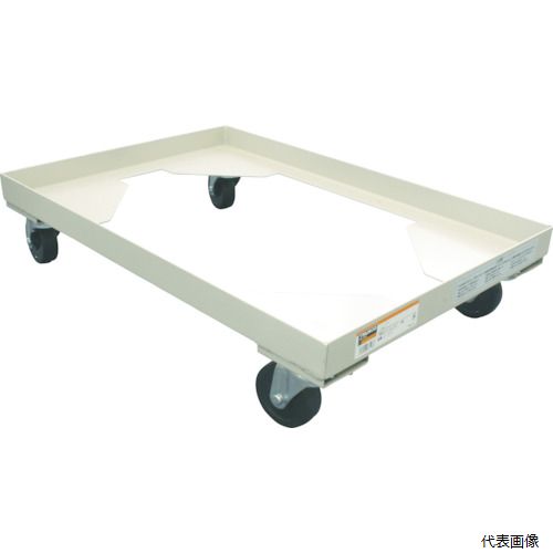 【特長】 ●溶接構造で堅牢です。 ●標準仕様はオール自在車ですが、固定キャスターの付け替えも可能です。(固定車品番：SR-75RHP55×42(株式会社ユーエイ製)) ●積み重ねることができます。 【仕様】 ●均等荷重(kg)：200 ●高...