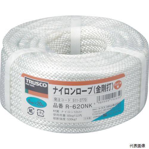【特長】 ●合繊ロープの中で最も強度があり、摩擦にも強いです。 ●耐熱性にも優れています。 ●強度は3つ打に比べ30%程度低下しますが、しなやかで手ざわりが良く、キンク（ねじれ）しにくい扱いやすいロープです。 【用途】 ●保温用シートなどの...