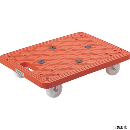 【特長】 ●荷台は堅牢なリブ構造です。 ●薬品や溶剤にも侵されにくく耐久性に優れています。 ●台上に滑りにくいパターンが刻まれ、外周のストライプ構も外側程高くなっています。 ●台上に滑り止め用ゴムが4ヵ所ついています。 ●軽量、持ちやすい構...