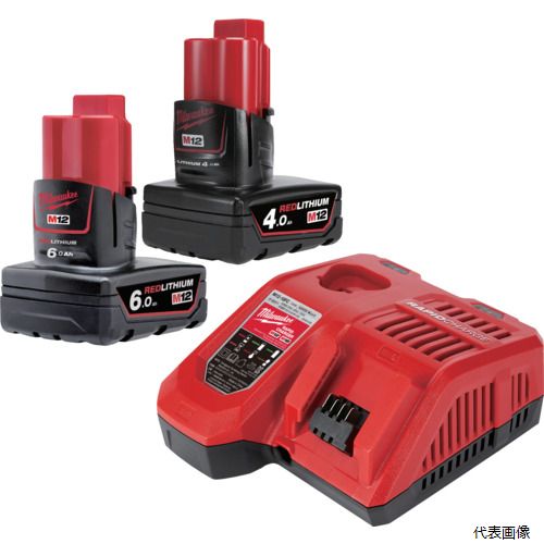 【特長】 ●お得なスタートキットです。 【仕様】 ●適合機種：M12シリーズ ●電源(V)：100 ●電圧(V)：12 【セット内容／付属品】 ●充電器M12-18FCJP×1 ●バッテリーM12B4JP×1 ●バッテリーM12B6JP×1...