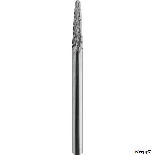 【特長】 ●小径で細部の加工に適しています。 【仕様】 ●形状：テーパ先丸 ●刃径(mm)：3 ●刃長(mm)：12 ●軸径(mm)：3 ●軸長(mm)：26 ●全長(mm)：38 ●最高使用回転数(rpm)：50000 ●オール超硬/ロー...