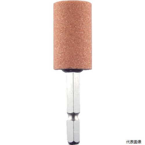 【特長】 ●日本製の高品質な金属用軸付砥石。チャックで滑りにくい六角軸。 ●電気ドリルの回転数を考慮にいれた規格で開発しております。 ●劈開性が高いため、軽研削作業に有効です。 【仕様】 ●粒度(#)：60 ●形状：円筒型 ●外径(mm)：...