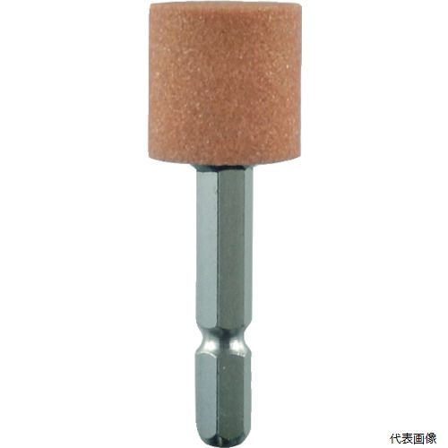 【特長】 ●日本製の高品質な金属用軸付砥石。チャックで滑りにくい六角軸。 ●電気ドリルの回転数を考慮にいれた規格で開発しております。 ●劈開性が高いため、軽研削作業に有効です。 【仕様】 ●粒度(#)：60 ●形状：円筒型 ●外径(mm)：...