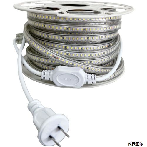 【特長】 ●1mにLEDチップを144個採用し、長さ20mを一気に照らす照明装置です。 ●1m当たりの照度は約1000lm以上あるため、10WのLED照明を横に20個点灯した明るさと同等になります。 ●広範囲を均等に照らせます。 ●場所ごと...