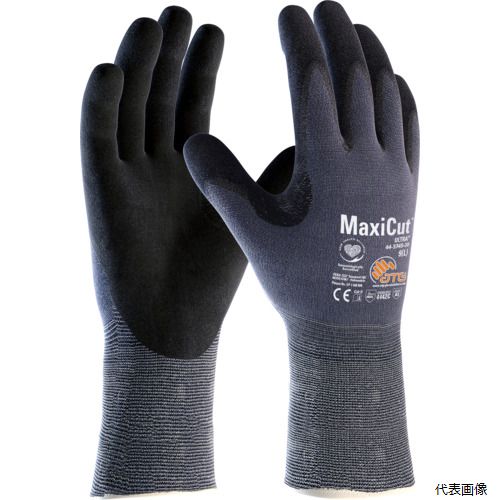 【特長】 ●マキシカット［［R上］］・ウルトラ［［TM上］］は、従来のマキシカット［［R上］］の耐切創性に薄さ・快適性・耐久性をさらに高めた耐切創手袋です。 ●手首までカバーできるロングタイプでより安全です。 ●特許取得のマイクロ発泡ニトリ...