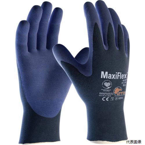 【特長】 ●特許取得のマイクロ発泡ニトリルコーティングは熱と蒸れを360°全方向から放出し、手の温度を最適に保ちます。 ●通常タイプより35％薄くすることにより、手袋の中の熱が早く放出され、40％通気性が向上しています。 ●マキシフレックス...