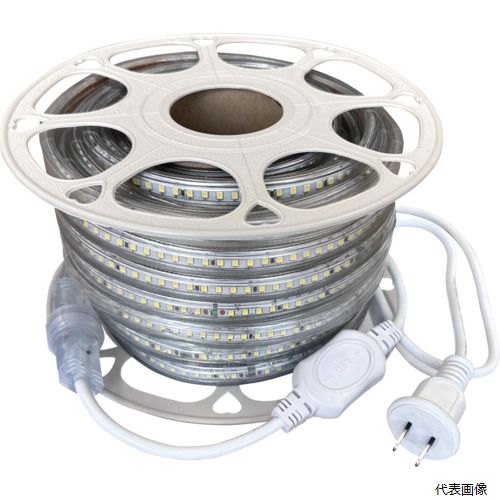 【特長】 ●低消費電力で均等に照射できます。 ●簡単に設置できます。 ●最大40mまで増設可能です。 【用途】 ●工事現場の照明・工場、倉庫などの照明・防災用照明・池、プールなどの間接照明 【仕様】 ●明るさ(lm)：1600（1mあたり）...