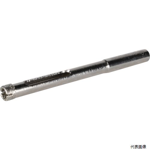 【特長】 ●陶器・磁器タイル、御影石、大理石など難削材の穴あけが可能です。 ●ドリル側面の切込みから熱を逃がし長持ちする設計です。 ●5〜10個の穴をあけることができます。 【用途】 ●タイルなど難削材の穴あけ用に。 【仕様】 ●刃径(mm...
