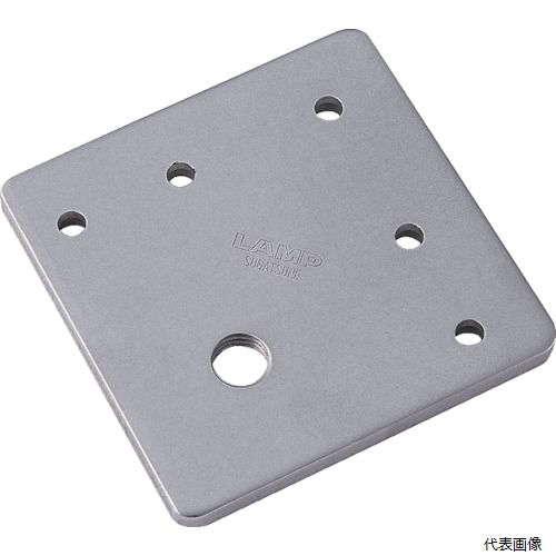 【特長】 ●アジャスター、ねじ込みキャスターをアルミフレームに取り付けるためのベースプレートです。 【仕様】 ●適合ボルト：M12 ●幅(mm)：80 ●奥行(mm)：80 ●高さ(mm)：6 ●品名：脚端ベース ●対応ねじサイズ：M12 ...