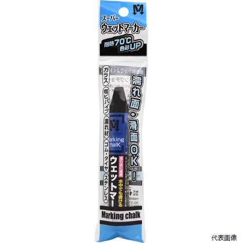 【特長】 ●耐熱70℃、耐冷-15℃で溶けにくく、はっきり書けるチョークです。 ●袋入れタイプ。 【用途】 ●濡れ材（木材、鉄鋼材、雨天道路）アスファルト、ブロック材、コンクリート、ガラス、タイヤなど。 ●色：黒 ●直径(mm)：17 ●長...