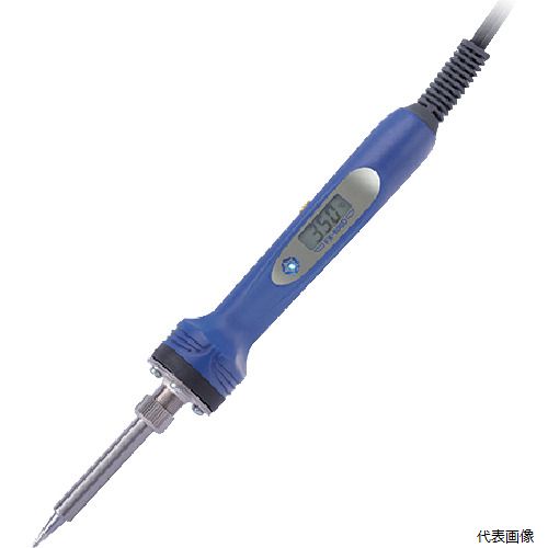 【特長】 ●デジタル制御により、200℃から540℃まで1℃単位で温度設定が可能です。 ●豊富なこて先形状により、用途や条件に合ったこて先を選択できます。 ●握りやすいグリップです。 【仕様】 ●電源(V)：AC100 ●消費電力(W)：4...