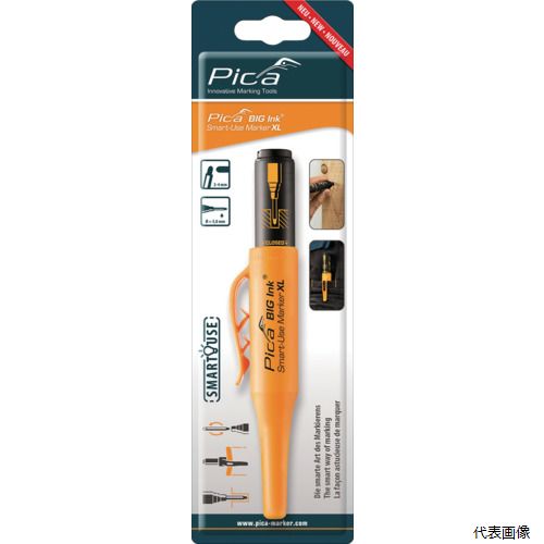 【特長】 ●ペン先は5mmで狭く入り組んだ場所にも書き込めます。 ●中字の見やすいマーキングが可能です。 ●芯の両側でマーキングでき、反転させることで長時間描き続けることができます。 ●速乾性に優れたインクです。 ●強力クリップで腰袋やポケ...