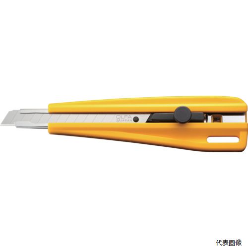 【特長】 ●握りやすいボディとオルファの小型カッター唯一のネジロック式です。 ●小型カッターナイフの繊細な操作性を損なわずに、力強いカットが可能です。 【用途】 ●小型カッターを使用する事務や軽作業に。 【仕様】 ●全長(mm)：130 ●...