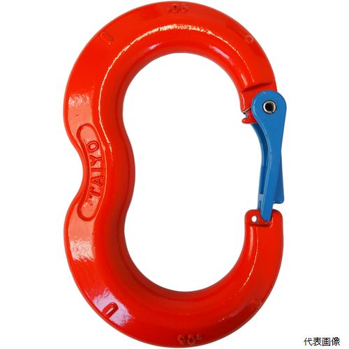 【特長】 ●脱着可能リンクによりワイヤロープスリングなどの各種スリングとの連結が現場で手軽に作業出来るようになりました。 【仕様】 ●使用荷重(t)：1.25 ●寸法(mm)A：110 ●寸法(mm)E：35 ●寸法(mm)F：Φ60 ●寸...