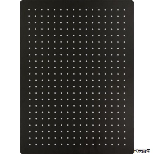 【特長】 ●マグネット製品も取付可能なスチール製パンチングボードです。 【用途】 ●壁面の収納・工具の分類に。 【仕様】 ●幅(mm)：450 ●高さ(mm)：600 ●厚さ(mm)：1 ●色：ブラック ●品名：スチールパンチングボード　ブ...