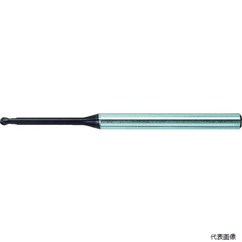 【特長】 ●高硬度材加工において、長寿命を発揮し、高速・高精度加工が可能になりました。 【用途】 ●被削材：合金鋼、高硬度鋼(〜62HRC)。 【仕様】 ●刃数ZEFP(枚)：2 ●ボール半径RE(mm)：0.3 ●最大切込みAPMX(mm...
