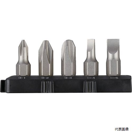 【特長】 ●全長25.4mm ●マグネットなし ●電動工具で使える18V対応 ●保管や持ち運びに便利、連結できる専用ホルダー(サイズ表示付き) 【用途】 ●各種ねじ締め緩め作業に 【仕様】 ●セット内容：ビット［［＋］］1、［［＋］］2、［...