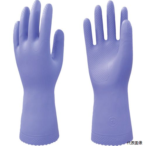 【特長】 ●天然ゴム製に比べ、油や洗剤に強い塩化ビニール製の手袋です。 ●しなやかで手にフィットします。 ●スムーズな着脱が可能な裏植毛付きです。 ●指、手のひらにスベリ止め加工を施しています。 【用途】 ●工場内での軽作業に。 ●印刷作業...