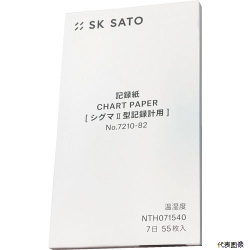 【特長】 ●シグマ2型温湿度記録計用記録紙です。 【仕様】 ●適合機種：7210-00、7215-00 ●記録：7日 ●枚数：55枚 ●コード：NTH071540 【材質／仕上】 ●普通紙 【入数】 ●1冊/55枚 他のサイズはこちら 在庫...