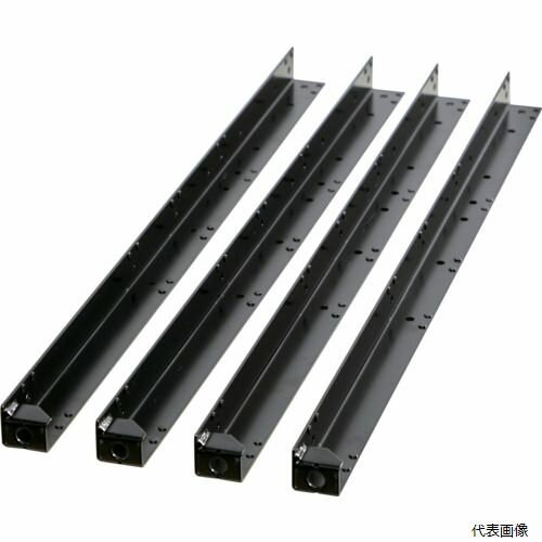 【特長】 ●棚板の組付けは、内側にフランジ付ナットを使用しているため、外側から六角レンチで締め付けることで組み立てが可能です。 【仕様】 ●色：半艶ブラック ●ラビットワゴン支柱H880用BK色 【材質／仕上】 ●スチール（粉体塗装） 【入...