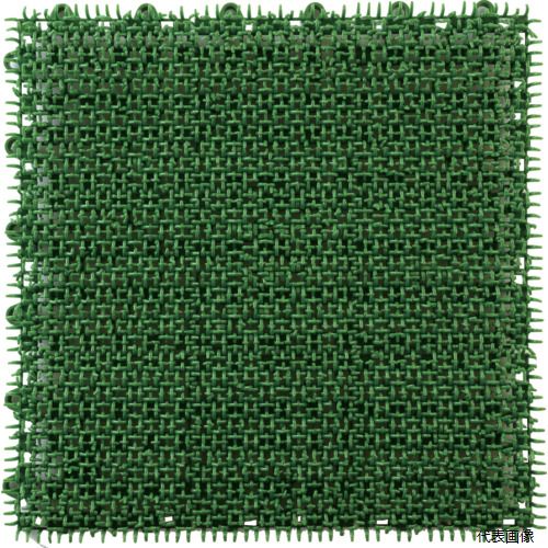 【特長】 ●建築工事現場の通路、屋上やベランダなどで使える防炎機能付のジョイント人工芝です。 ●ジョイントタイプで必要枚数だけ敷くことができます。 【用途】 ●屋上、ベランダ、玄関、通路など様々な場所に。 【仕様】 ●色：グリーン ●サイズ...