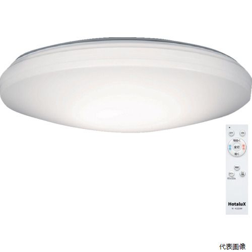 【特長】 ●お部屋のすみずみまで明るい広配光のLEDシーリングです。 【用途】 ●光色と明るさの両方が選べる調色/調光モデルです。 【仕様】 ●明るさ(lm)：3800 ●光源色：昼光色-電球色 ●幅(mm)：434 ●長さ(mm)：434...