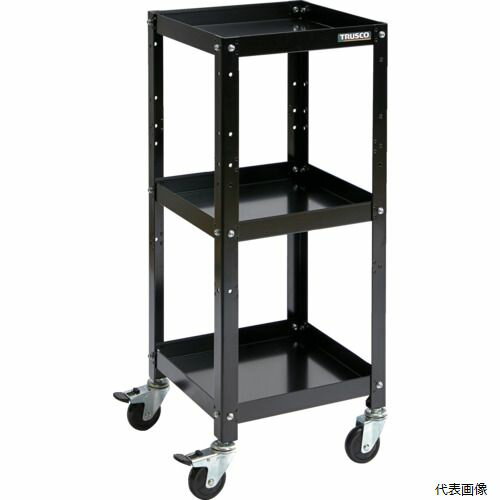 【特長】 ●車輪と共に車軸もロックするダブルロック仕様のキャスターです。 ●棚板の組付けは、内側にフランジ付ナットを使用しているため、外側から六角レンチで締め付けることで組み立てが可能です。 【仕様】 ●最大積載量(kg/台)：150 ●均...