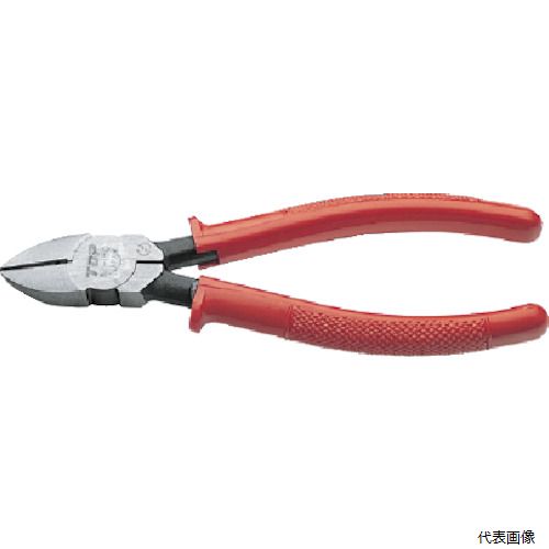 【特長】 ●抜群の切れ味、滑りにくい成形グリップ付です。 【仕様】 ●全長(mm)：160 ●刃表面形状：ラウンド刃 ●切断能力(mm)鉄線：φ0.18〜1.9 ●呼び寸法(mm)：150 ●ラウンド刃 【材質／仕上】 ●クロムバナジウム鋼...