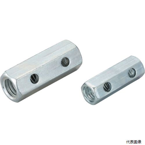【特長】 ●ビッグワン専用の異径高ナットです。 【仕様】 ●全長(mm)：40 ●二面幅(mm)：14 ●ねじ径：W3/8×M10 【材質／仕上】 ●スチール 【入数】 ●50本 他のサイズはこちら 在庫のない商品は検索に表示されない場合が...