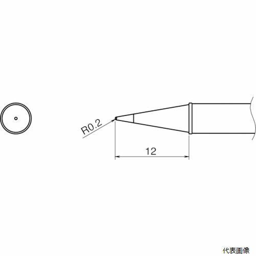 【仕様】 ●適合機種：FX-100 ●コテ先名称：BL型 ●ヒーター一体式 ●コテ先温度：450℃ 【入数】 ●1本 他のサイズはこちら 在庫のない商品は検索に表示されない場合がございます　